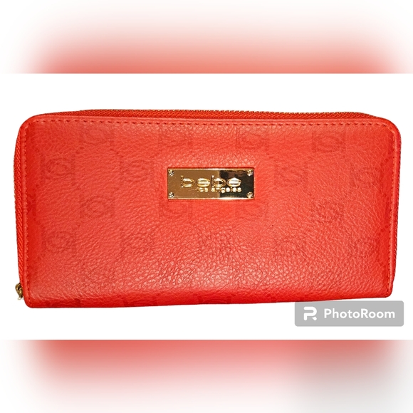 bebe | Bags | Bebe Red Wallet | Poshmark